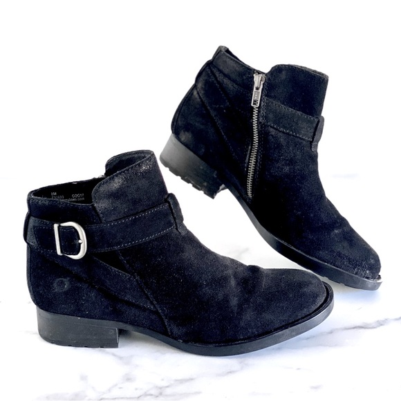 Born | Shoes | Born Jorgette Distressed Leather Suede Booties | Poshmark